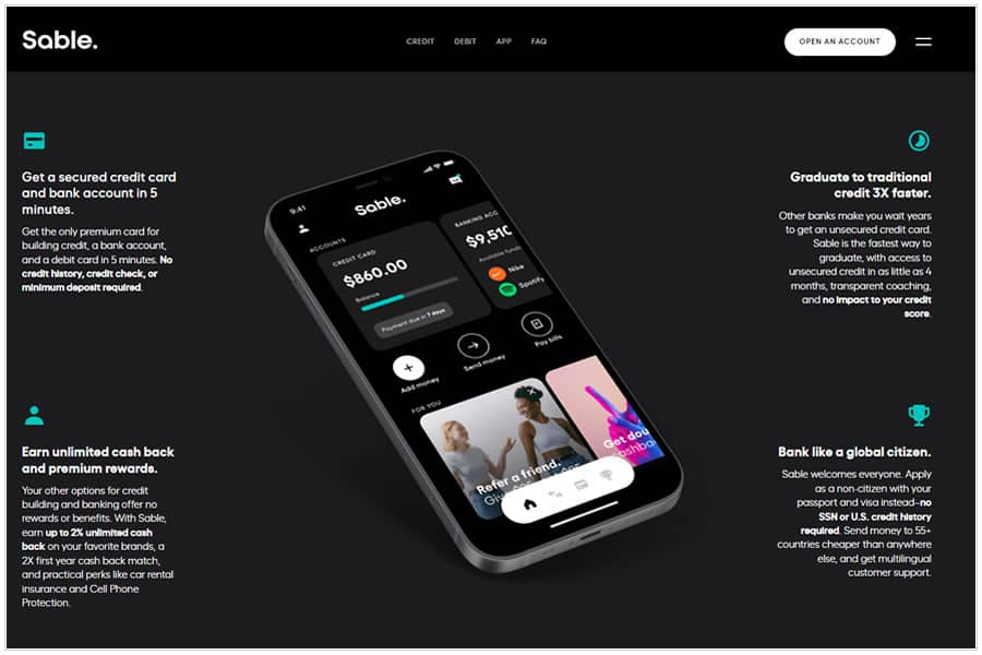 Sable Secured Card Review - 2% Cashback - MarketProSecure